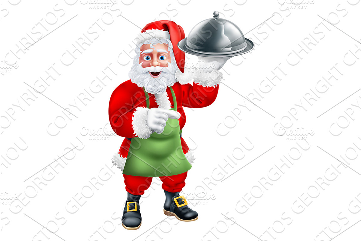 Santa Claus Father Christmas Food, a Food Illustration by Christos ...
