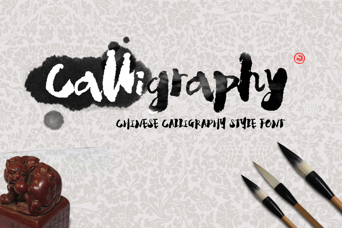 Calligraphy Typeface + BONUS, a Script Font by alphadesign