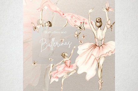 Ballerina Clipart, an Illustration by cloudstreetlab