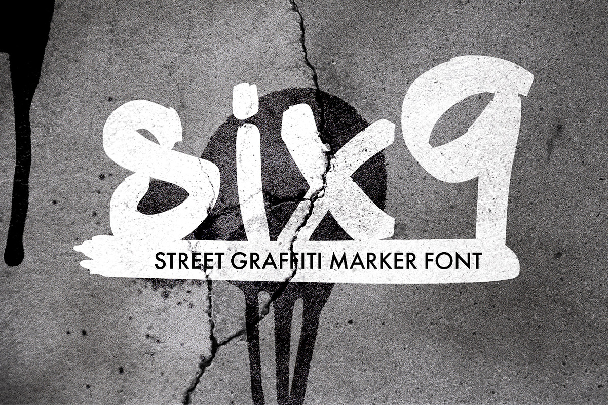 Six9 Graffiti Urban Tag Marker Font