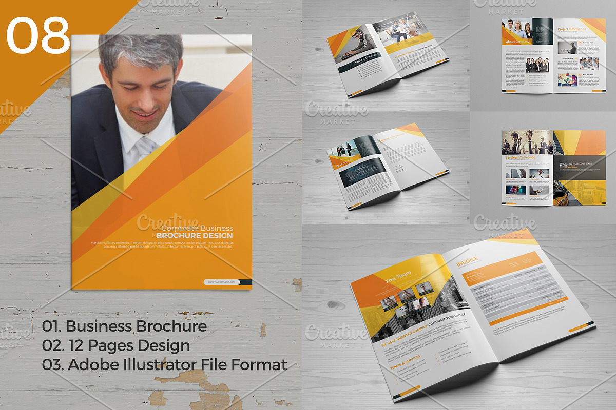 10 Multi-pages Brochure -Big Bundle, a Brochure Template by Cristal Pioneer