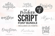 Modern Script FONT BUNDLE | Part 2, a Script Font by KA Designs