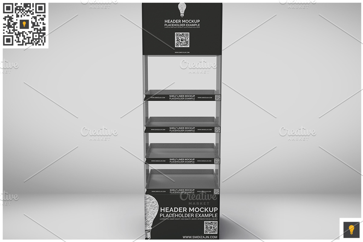 Promotional Store Shelf Stand Mockup, a Product Mockup by Shocky Design ...