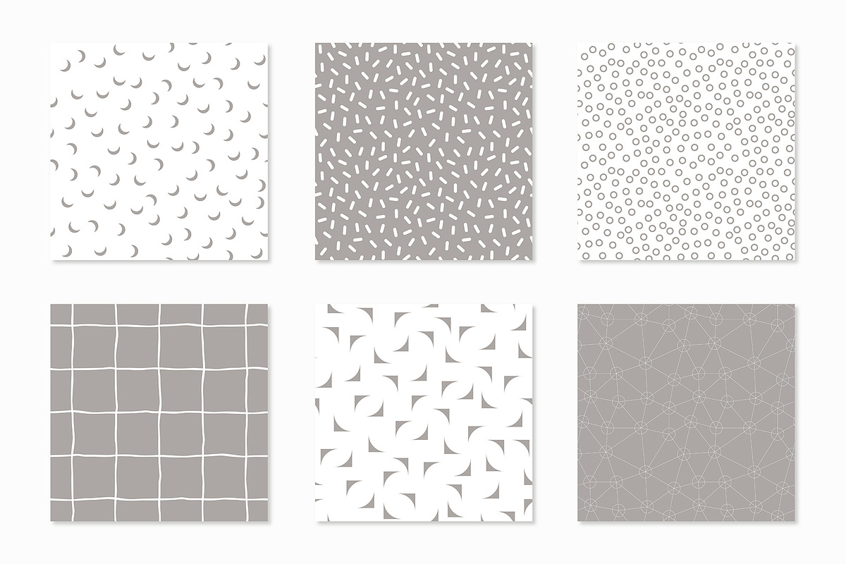 Scattered Seamless Patterns, a Pattern Graphic by Curly_Pat