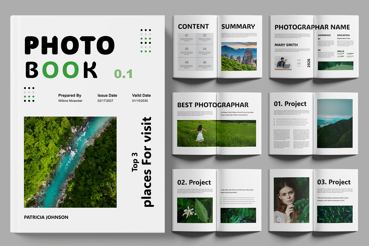Photography Photobook Layout
