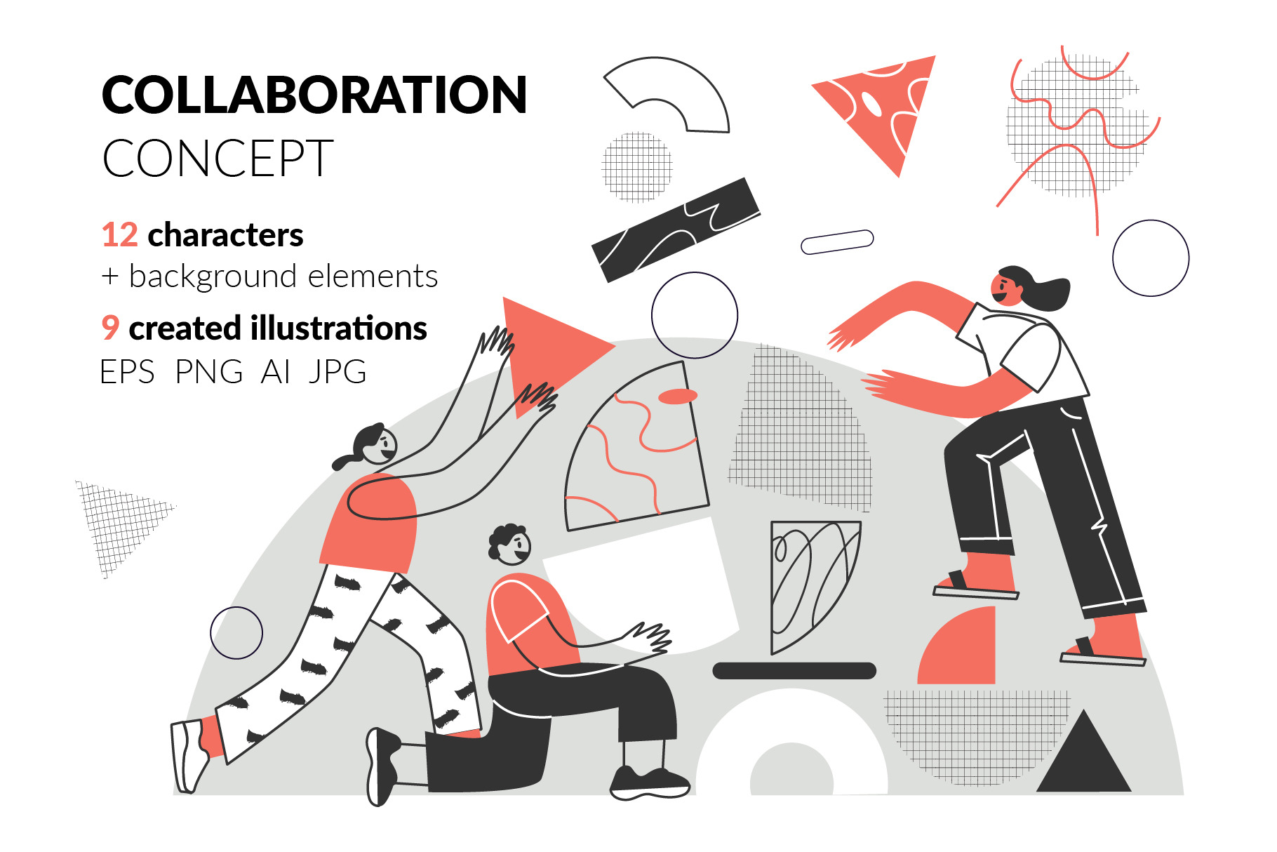 Collaboration concept. Teamwork., an Object Graphic by StacyCreativity