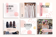 Romantic Watercolor Instagram Posts, a Social Media Template by Wild ...