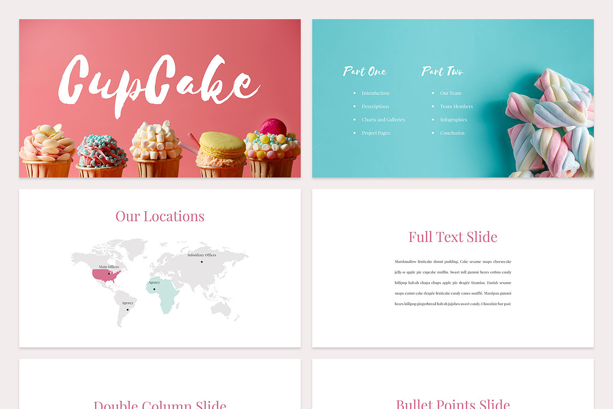 CupCake Presentation Template, a Presentation Template by SlideStation