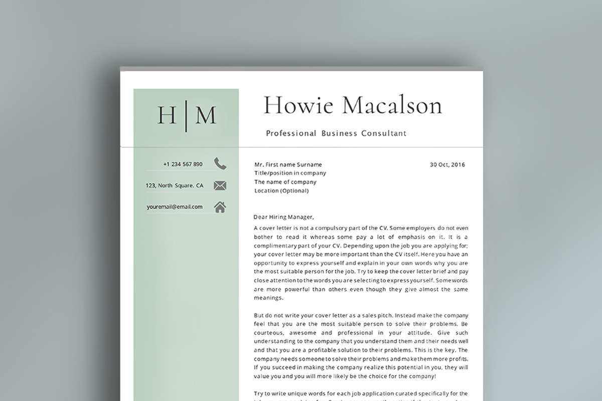 Resume Template With Logos, a Resume Template by AvataDesigns