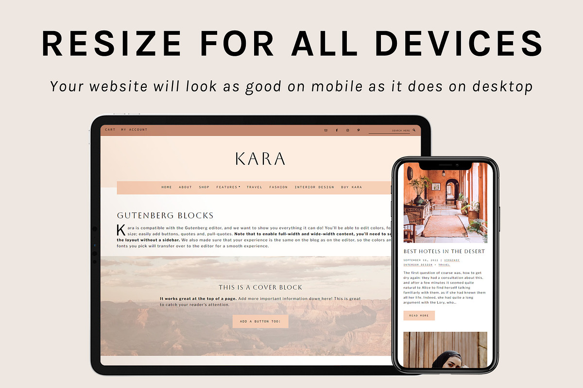 Kara Theme • Genesis Child Theme, a WordPress Template by Code + Coconut