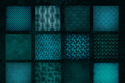 Teal Gothic Digital Paper Textures, a Texture Graphic by Digital Curio