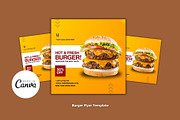Burger Fast Food Canva Template, a Social Media Template by MK ...