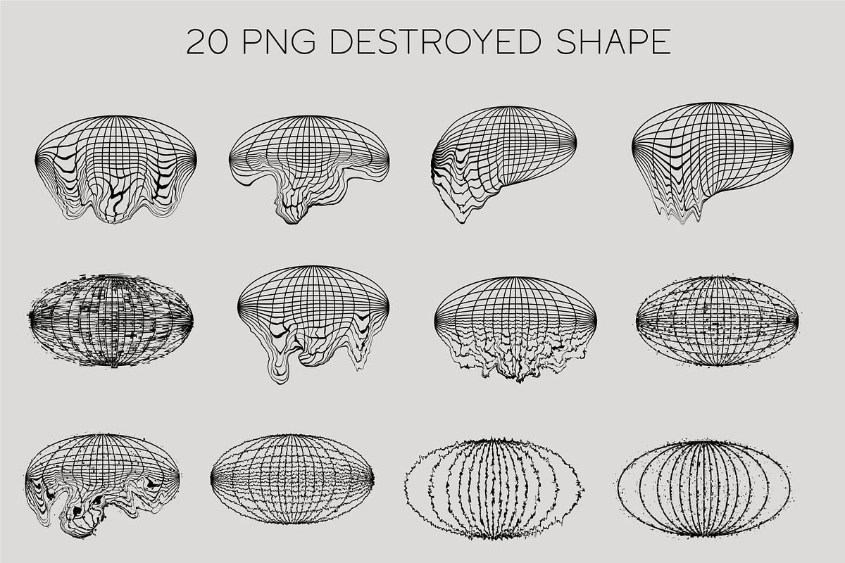 Retro Futuristic geometry shapes, an Object Graphic by BaturinaArt