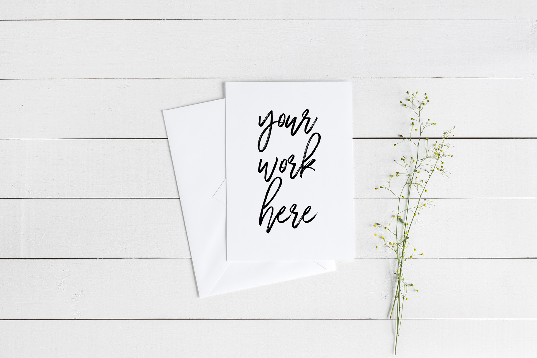 A5 Invitation Card Mockup + Envelope | Print Templates ~ Creative Market