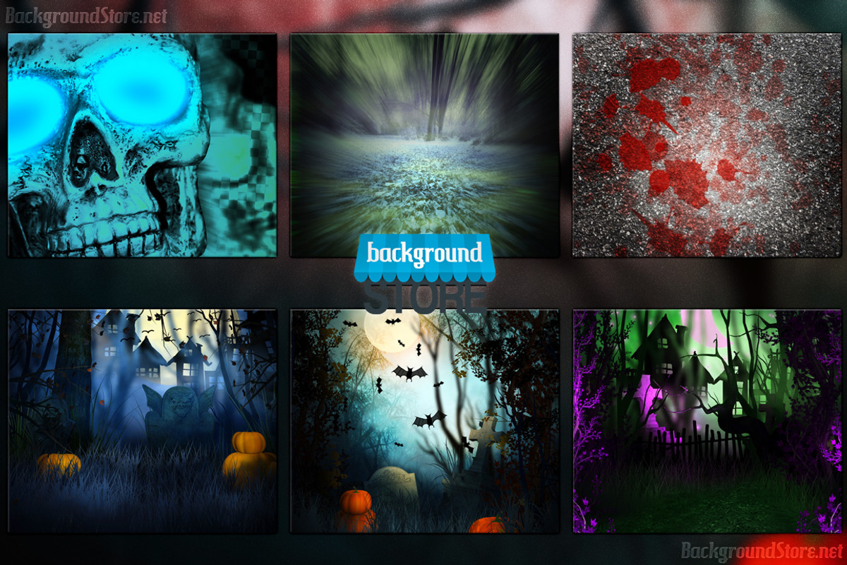 Halloween Backgrounds Bundle, a Texture Graphic by Backgrounds Store
