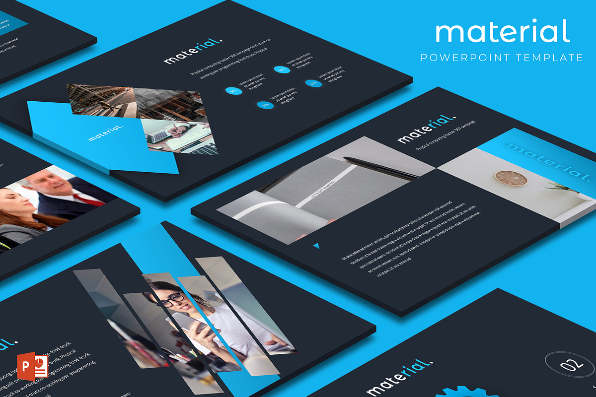Material - Powerpoint Template, a Presentation Template by AQR Studio