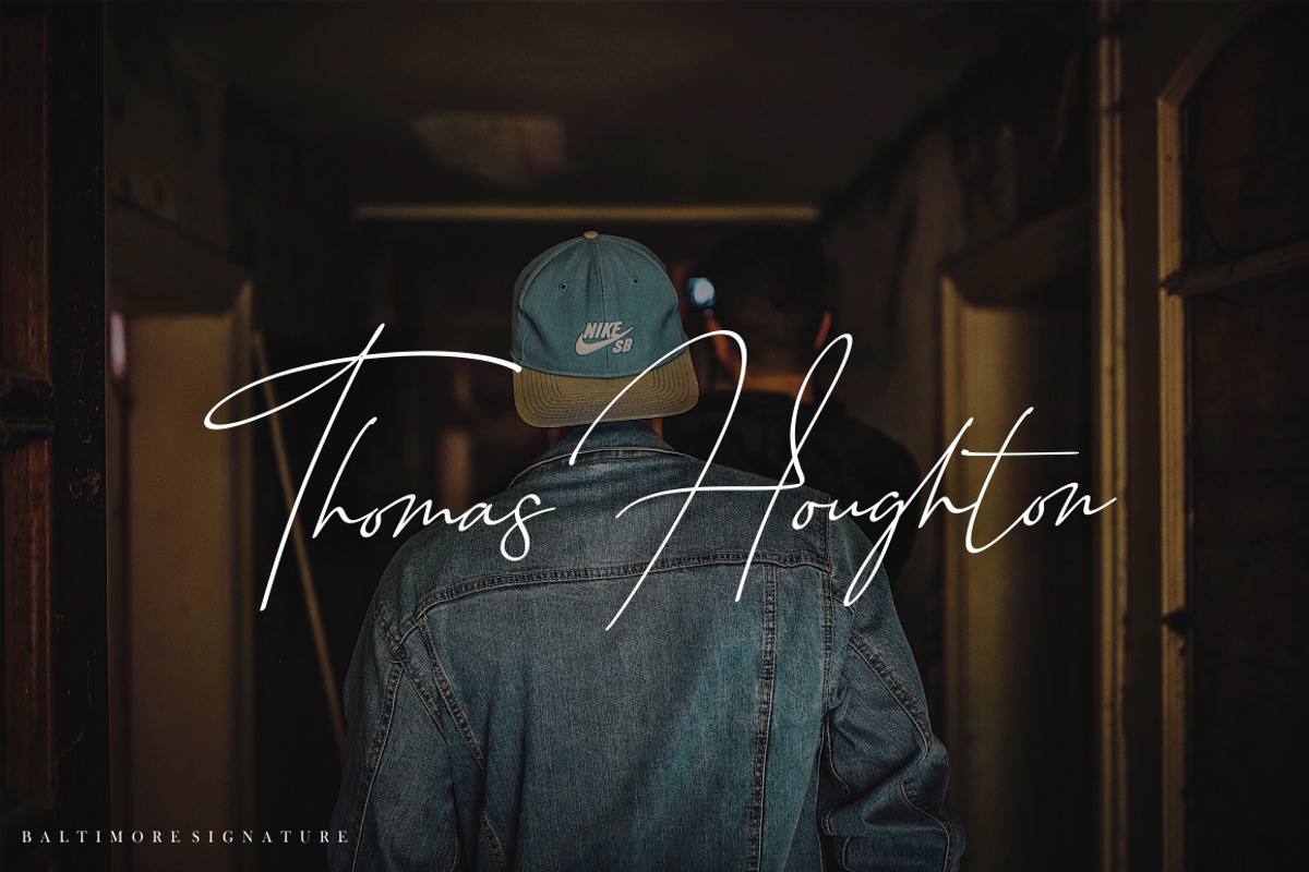 Baltimore - 4 Font Family, a Script Font by Sronstudio