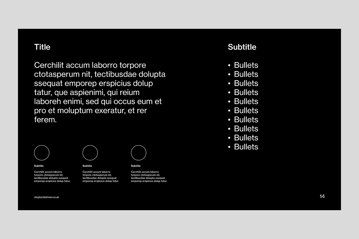 Slide Deck Grid System for Adobe InDesign