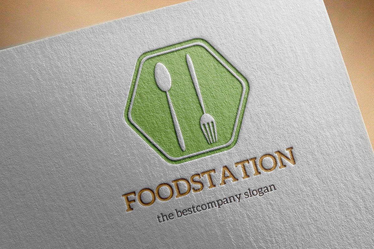 Food Station Logo, a Templates & Theme by Vectorwins Premium Shop