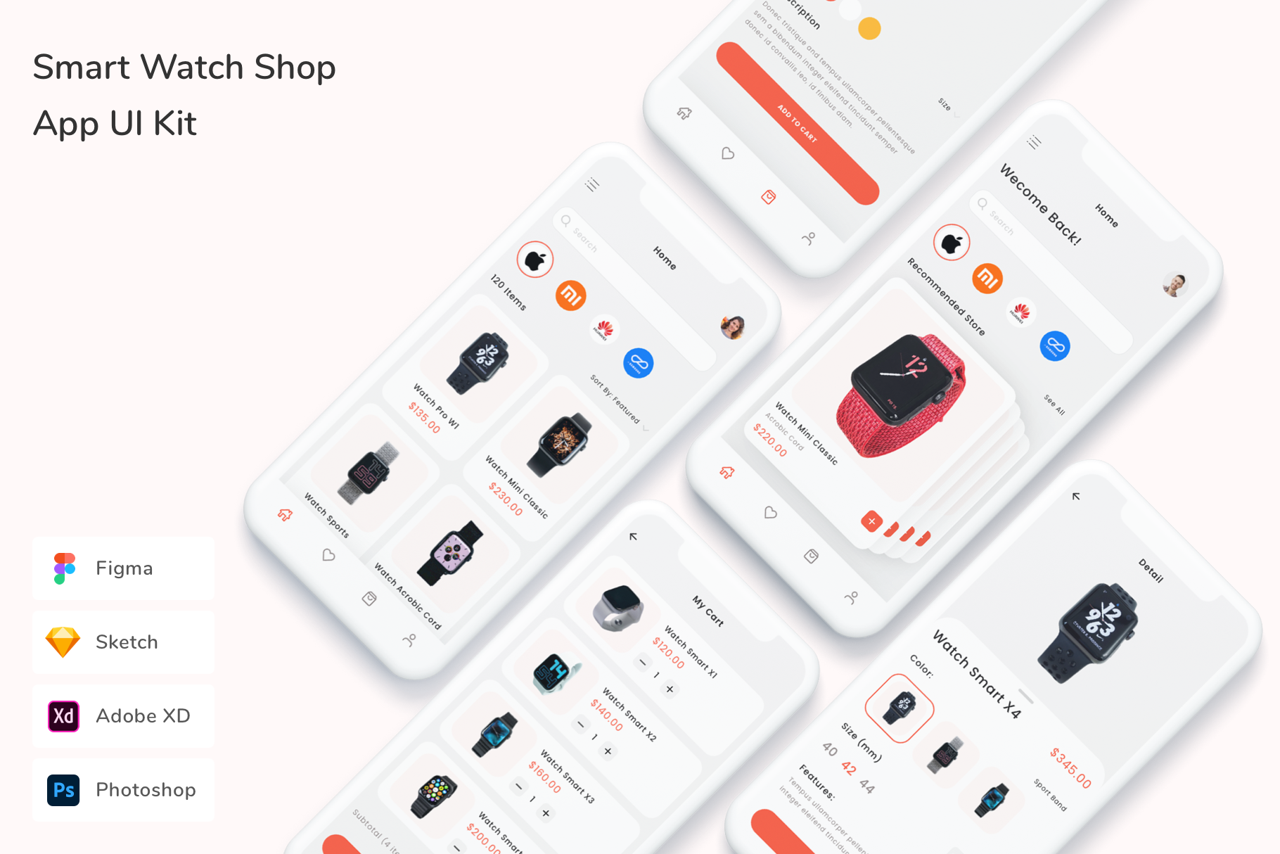 Smart Watch Shop App UI Kit, an UI Kit Template by Betush | Creative Market