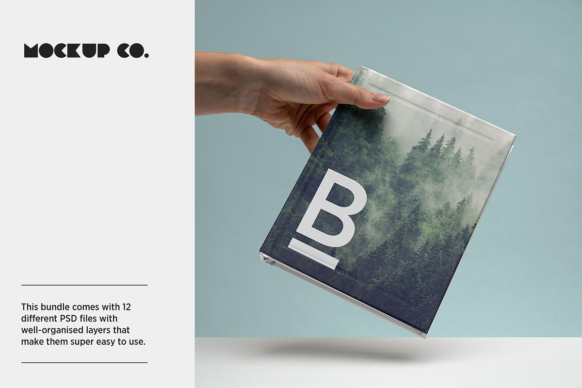 Hardcover Book Mockup Bundle, a Print Template by Mockup.Co.™