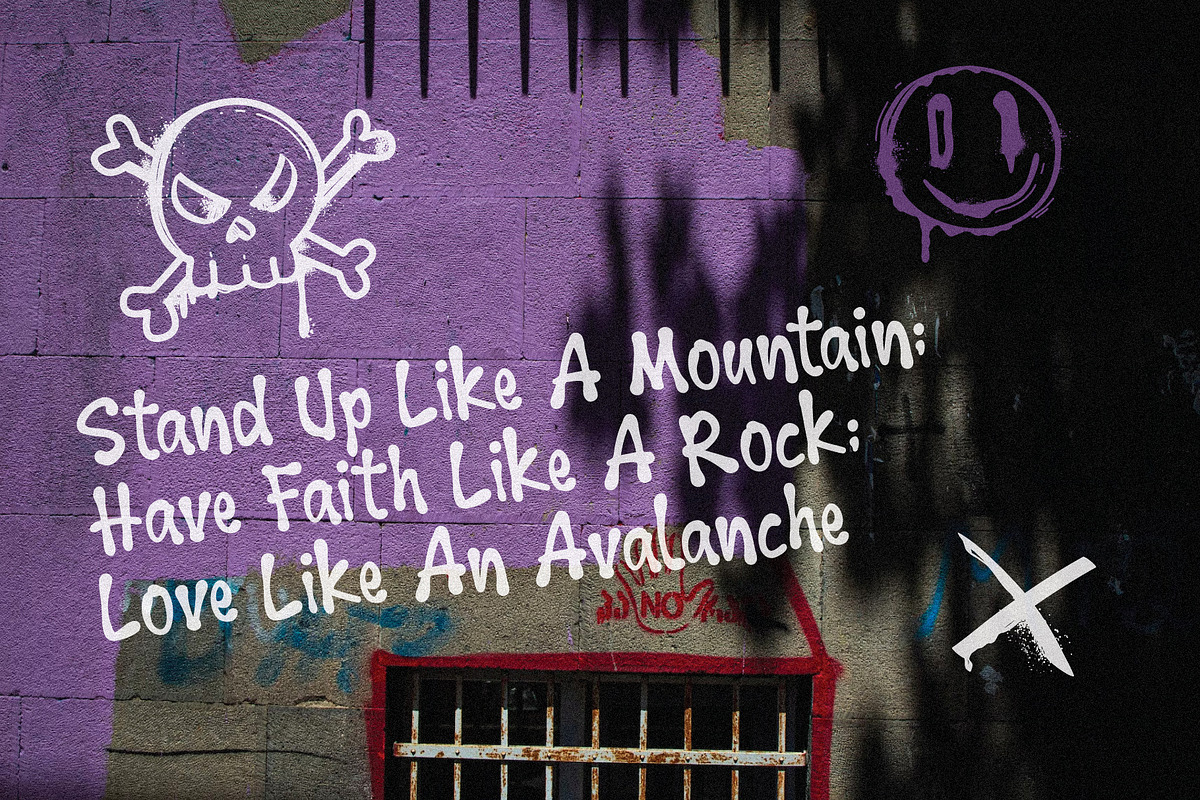 Strick Wire Graffiti Font, a Handwritten Font by Lettermine