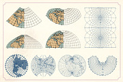 Vintage Maps and Grids, an Object Graphic by Mr Vintage