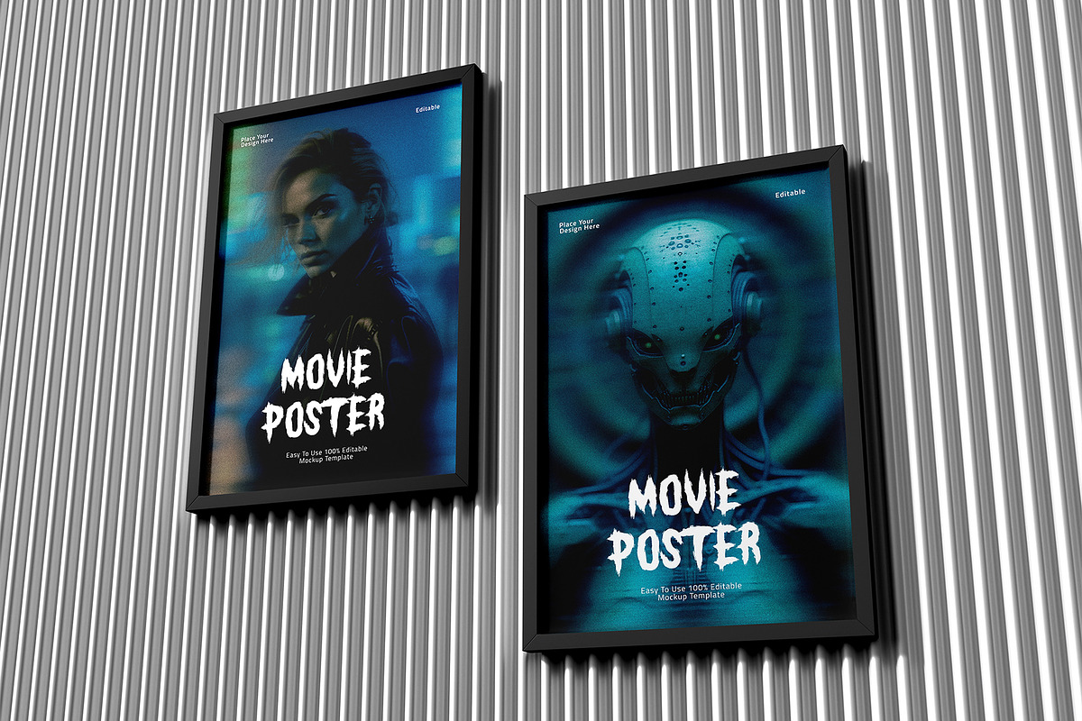 Cinematic Movie Poster Mockup