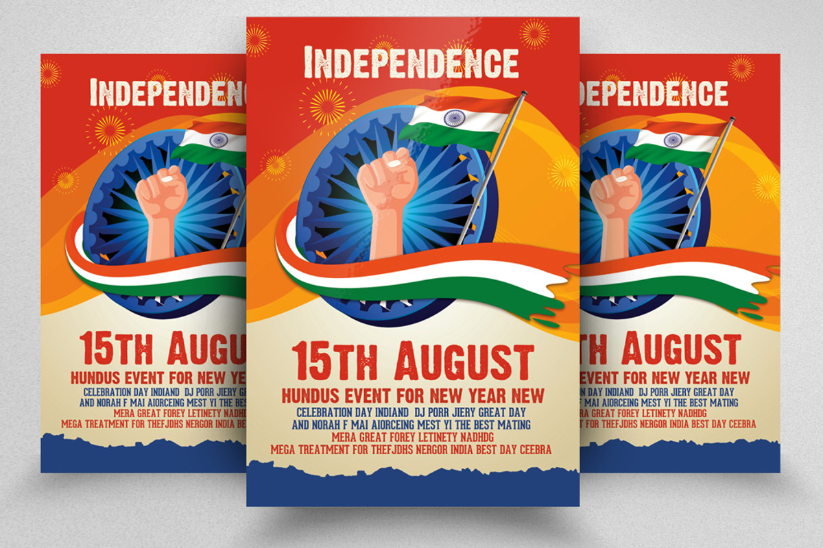 Indian Independence Day Flyer, a Flyer Template by Psd Templates