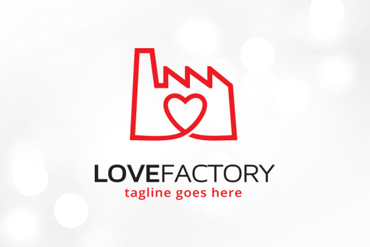 Love Factory Logo Template, a Branding & Logo Template by gunaonedesign
