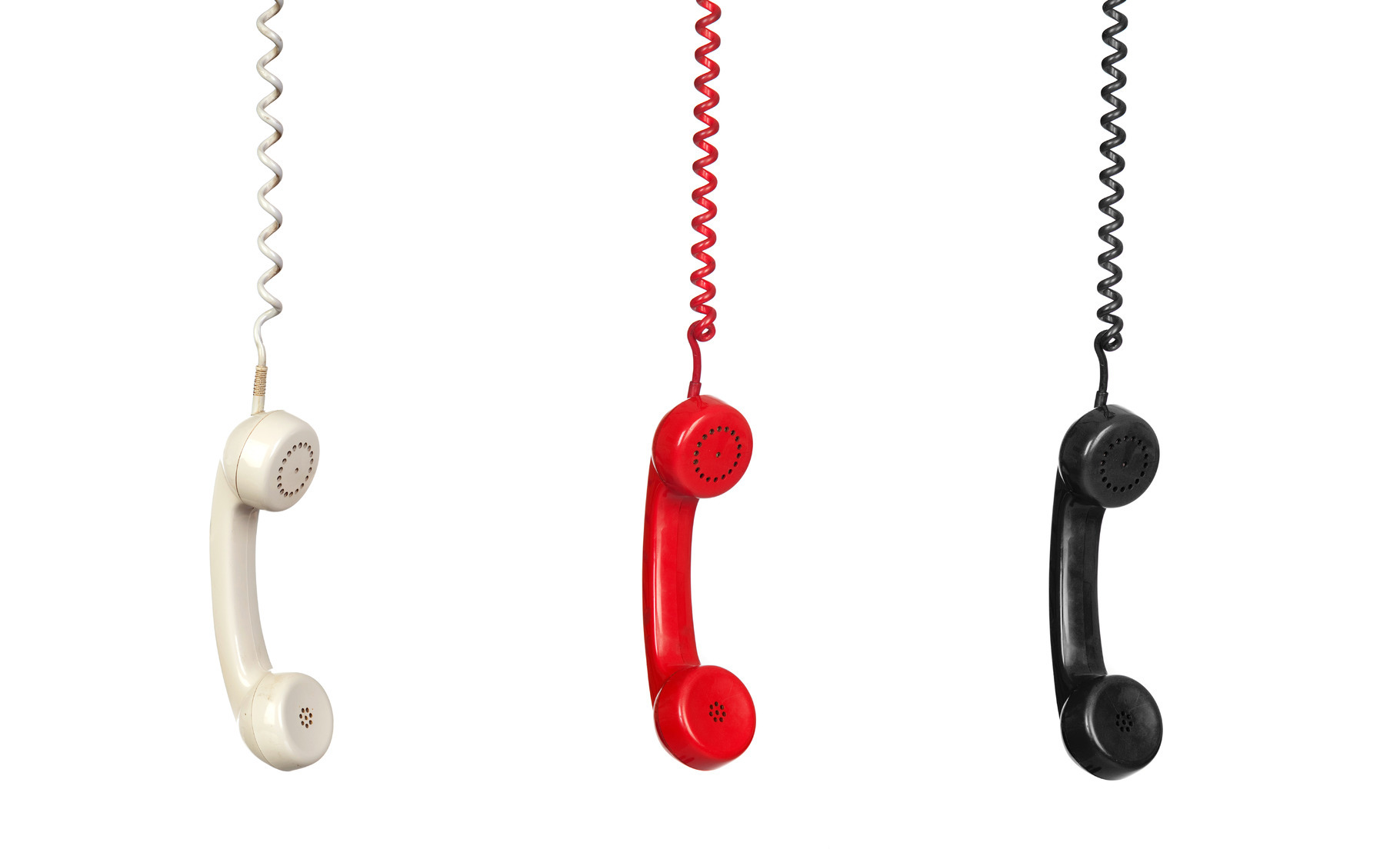 Black, white and red vintage phones, a Technology Photo by José Manuel ...