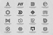 Set of monogram logo design. PART 4, a Branding & Logo Template by BARONSTD