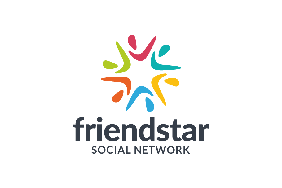 Friend Star Social Network Logo, a Branding & Logo Template by brandphant