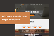 BizOne - Joomla One Page Template, a Websites & App Template by Ordasoft
