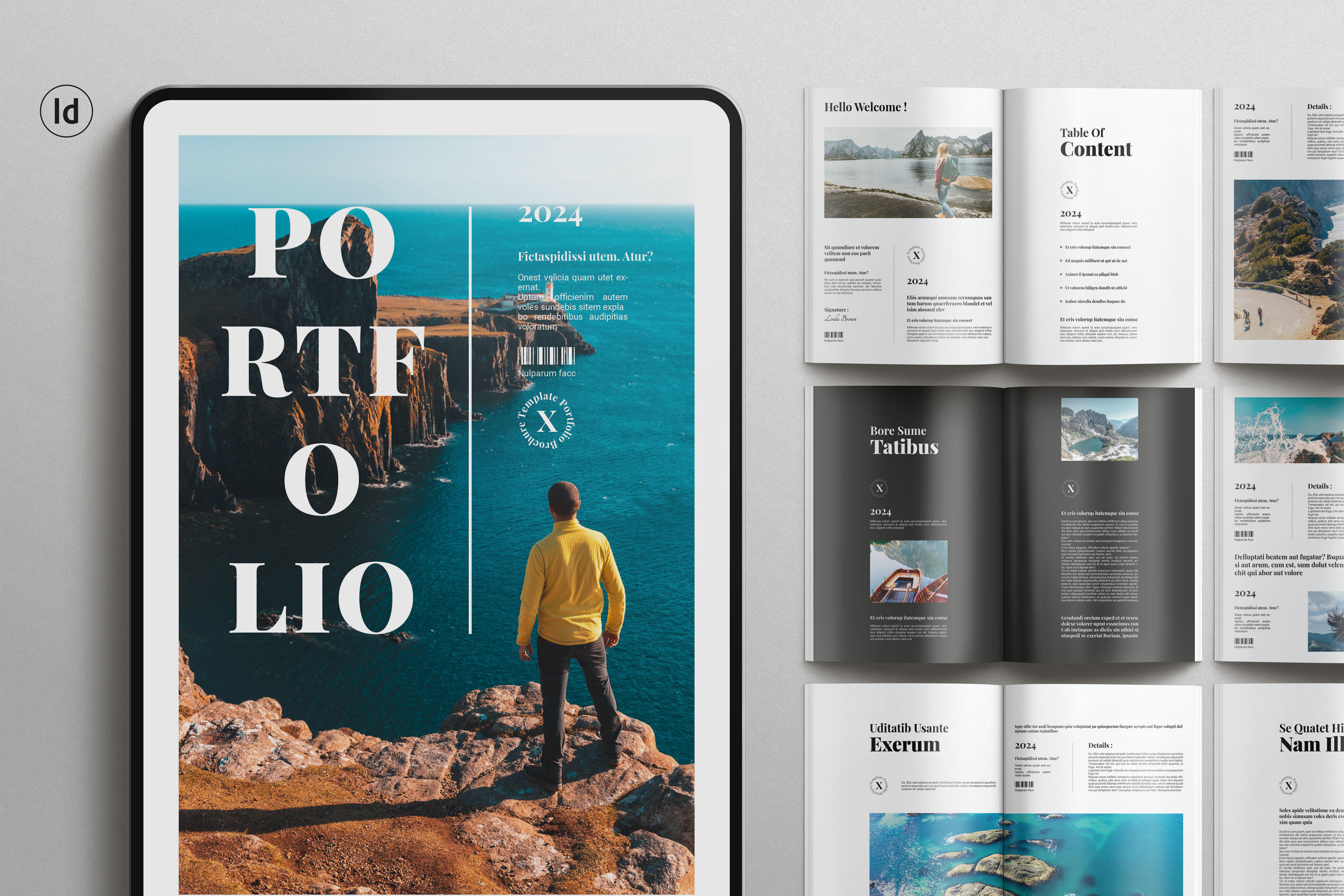 Portfolio Magazine Template, a Magazine Template by PrintIdea