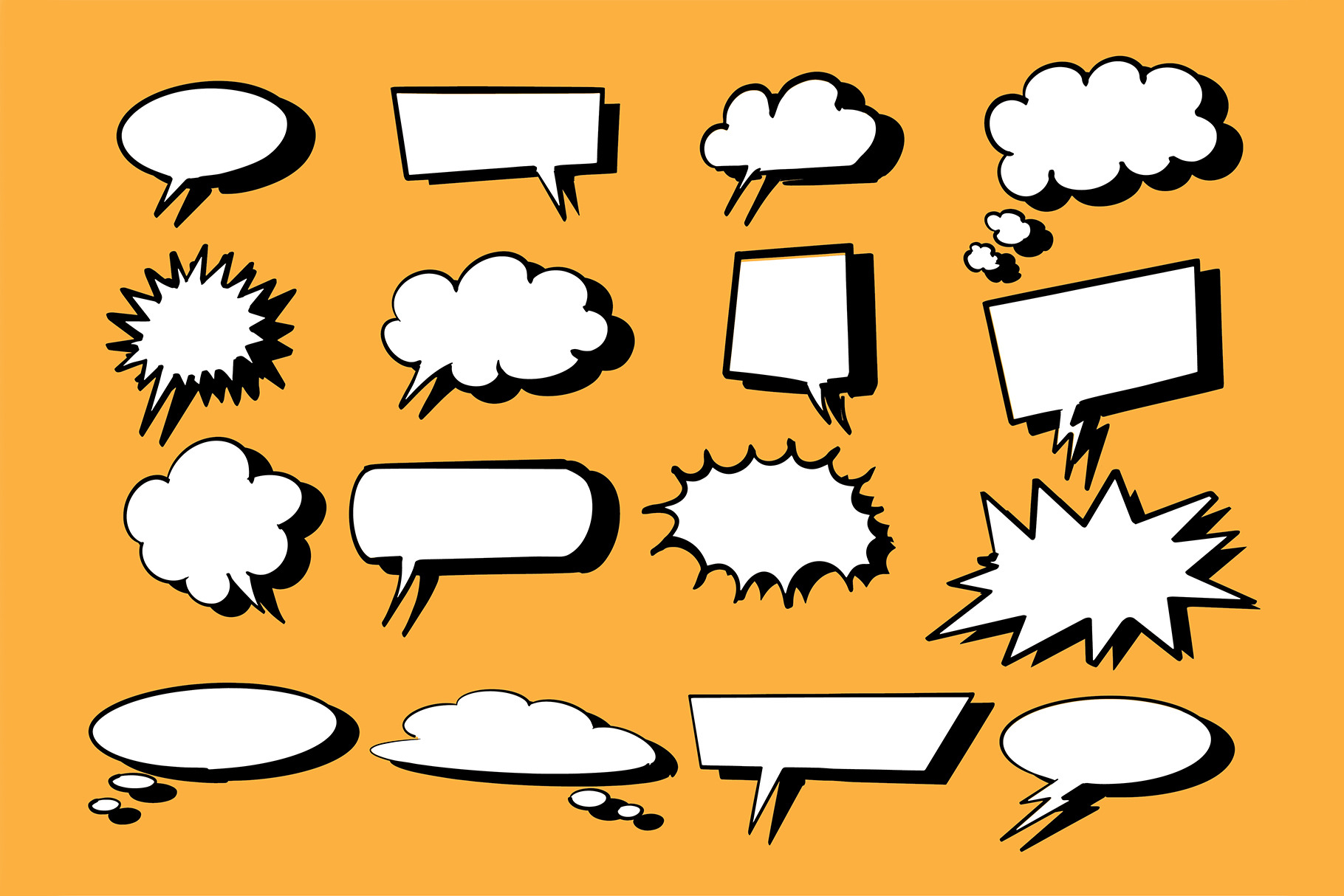 Hand Draw Comic Style Speech Bubble, an Illustration by charnsitr