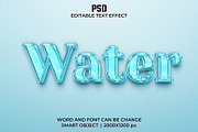 Water 3d Editable Psd Text Effect, a Layer Style Add-On by bdrobin