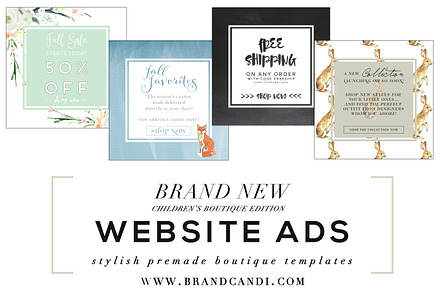 Boutique Website Ads, a Websites & App Template by Brand Candi