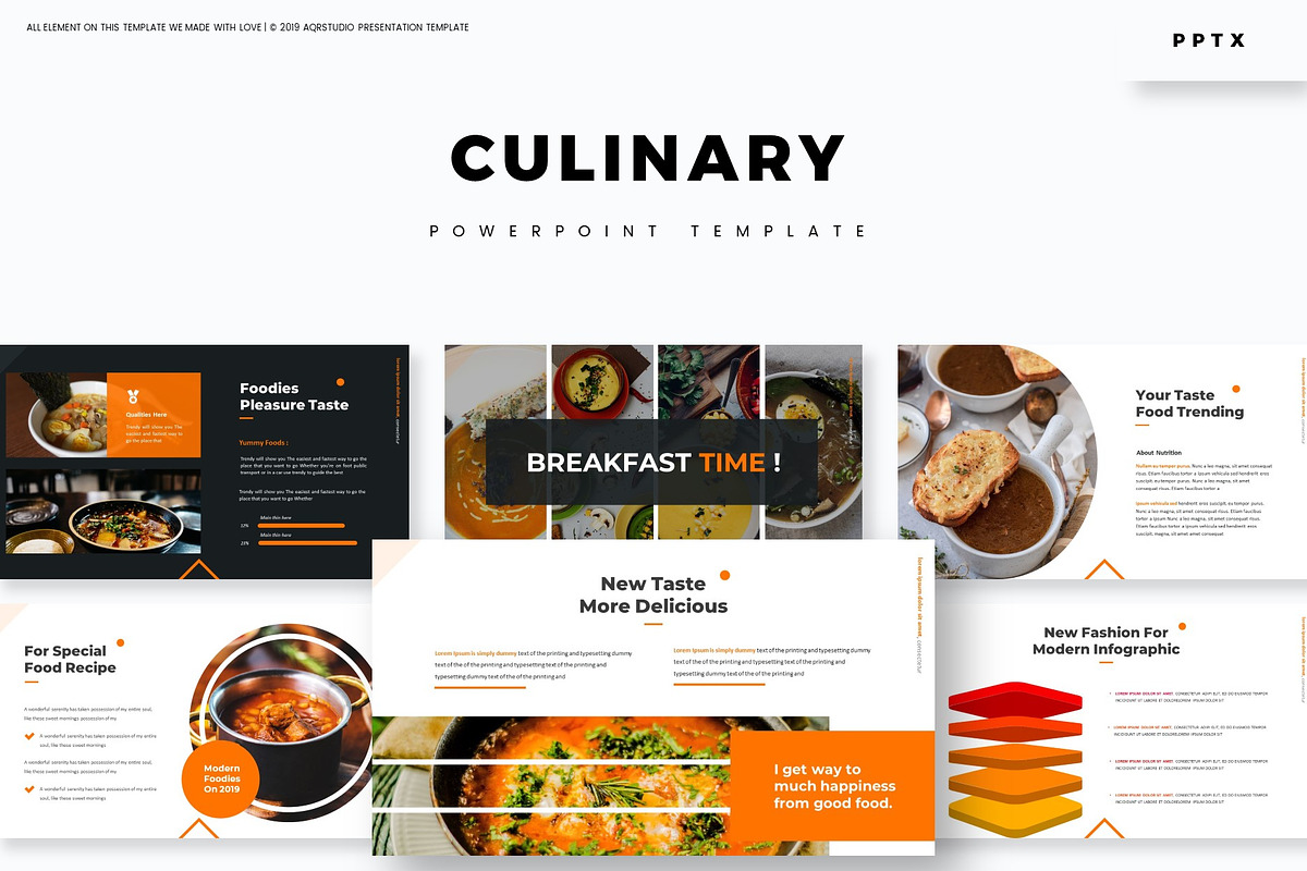 Culinary - Powerpoint Template, a Presentation Template by AQR Studio
