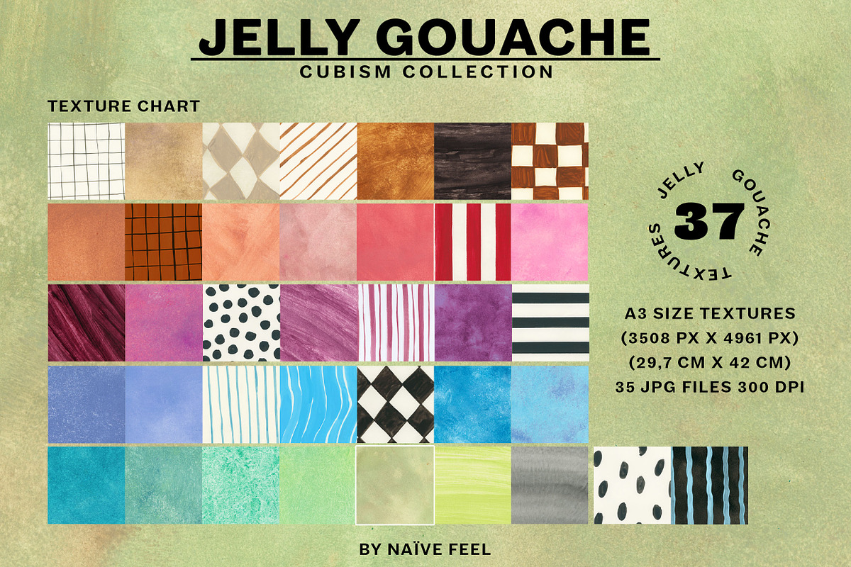 Jelly Gouache Textures, a Texture Graphic by Naive Feel