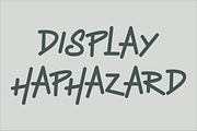 Display Haphazard Font, a Sans Serif Font by GG Design
