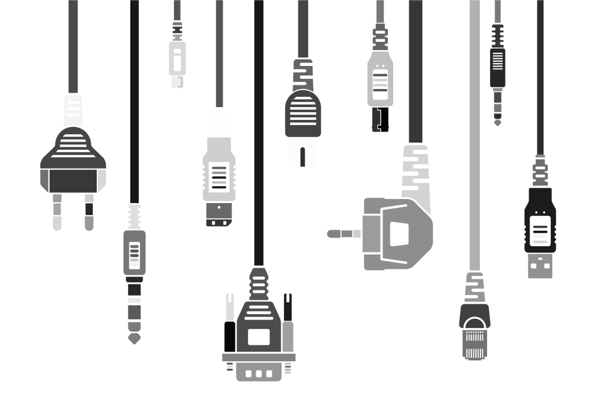 cables and plugs, an Object Graphic by vekstok