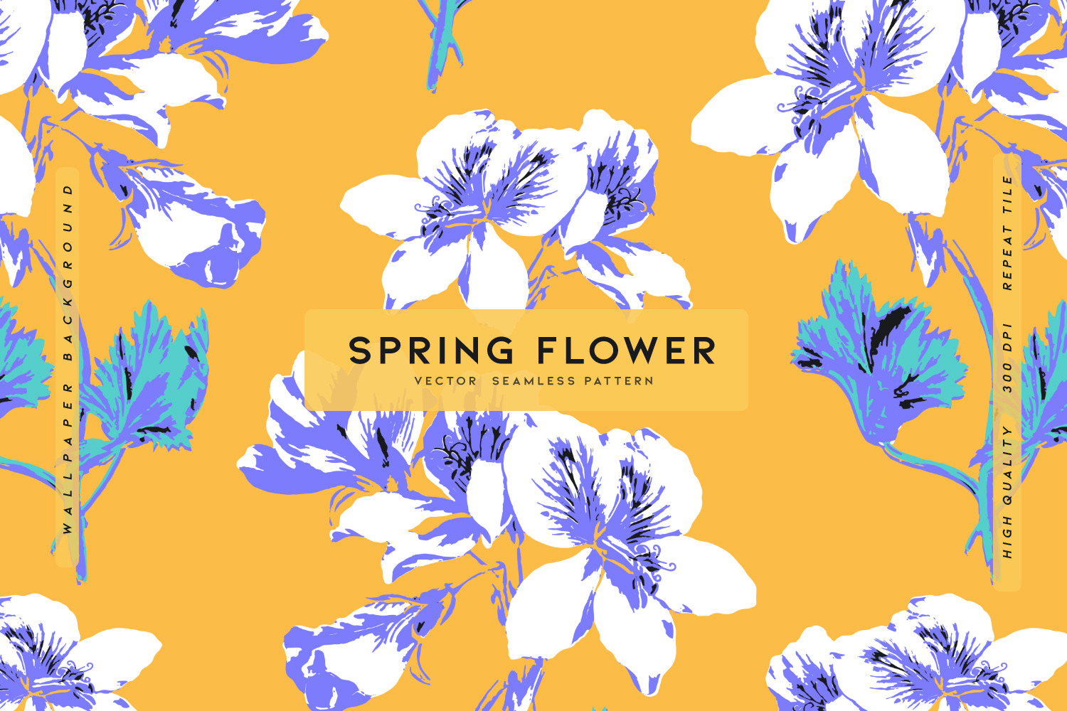 Spring Flower, a Pattern Graphic by MalyskaStudio
