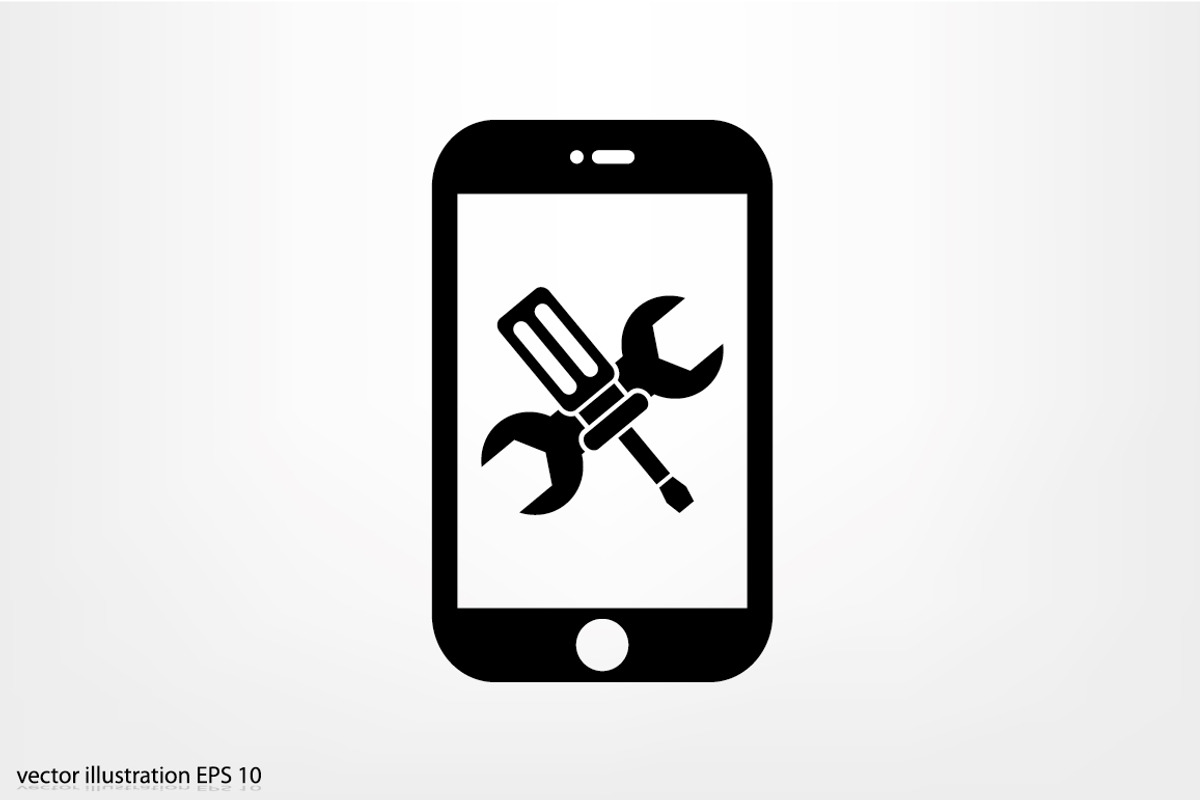 Phone service icon vector, an Icon by 007NATALIIA