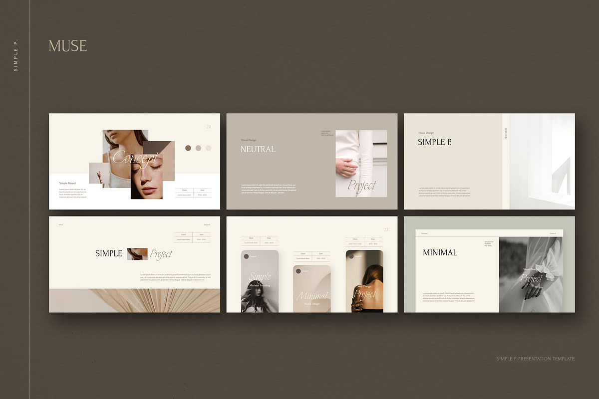 Muse PowerPoint Template, a Presentation Template by Simple P.