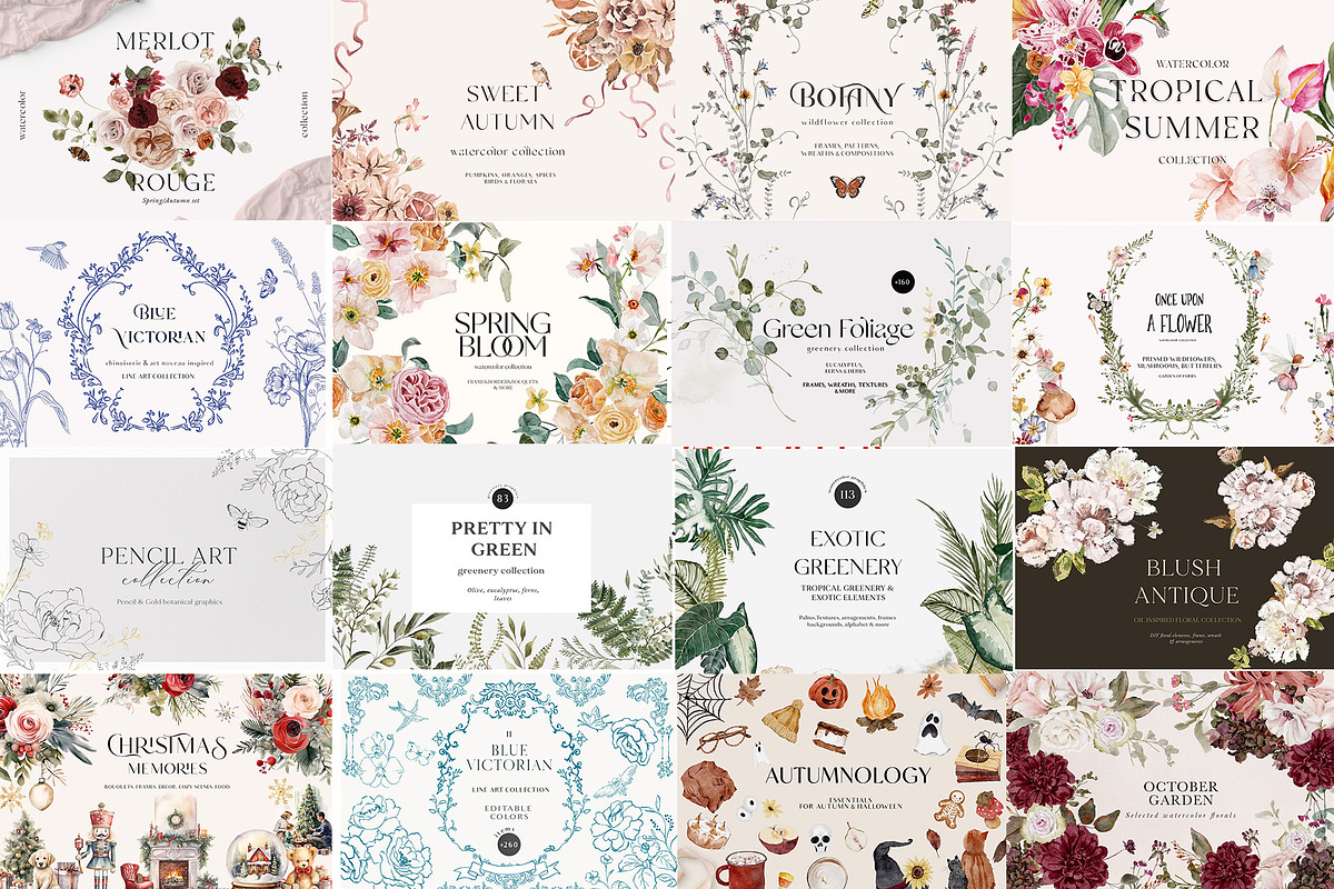 No.1 WHOLE SHOP Graphic Bundle art, a Decorative Illustration by Grace ...