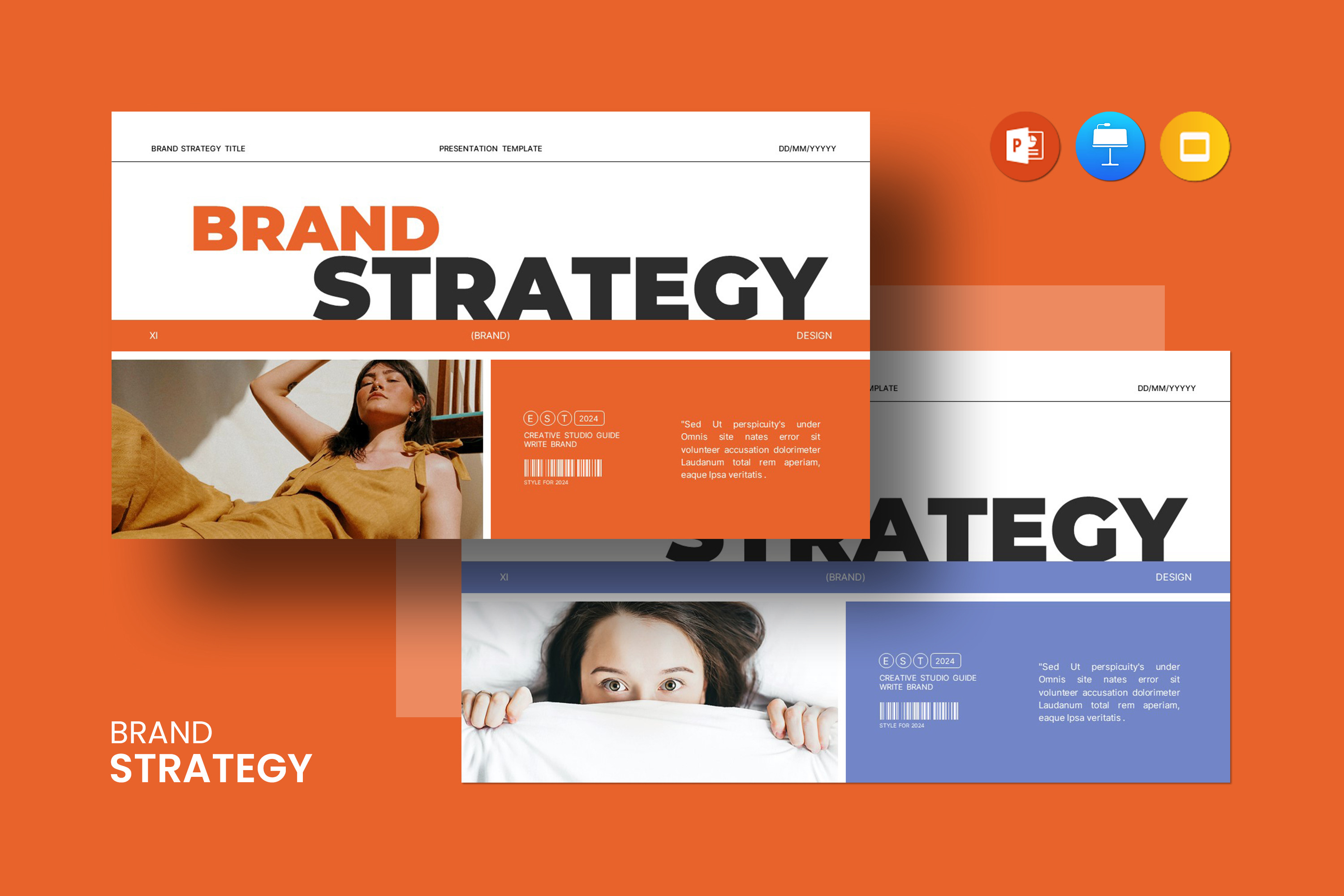Brand Strategy Template, a Presentation Template by CreativeSlides