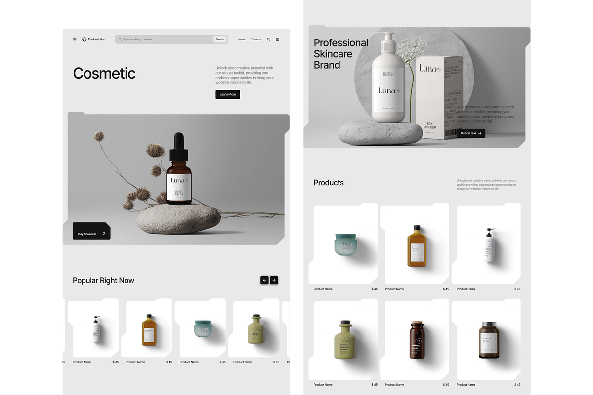 Dark—Labs / Futuristic Figma Ui Kit