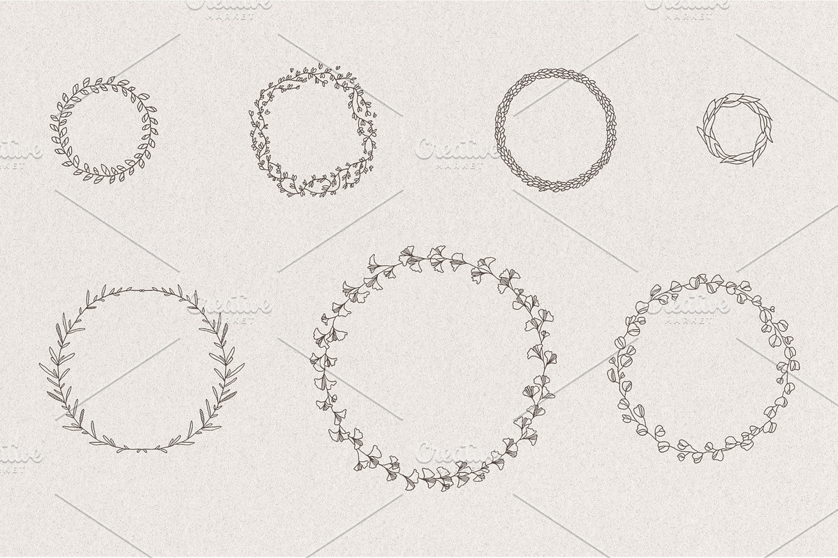 Set of hand drawn greenery, a Decorative Illustration by TheMountBirdStudio