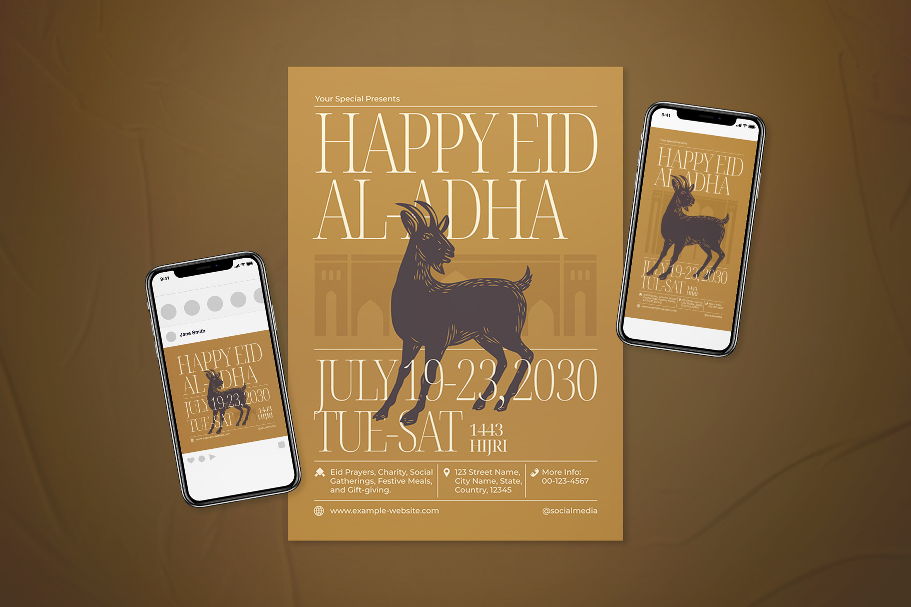 Eid Al-Adha Flyer Set, a Flyer Template by The Good Store